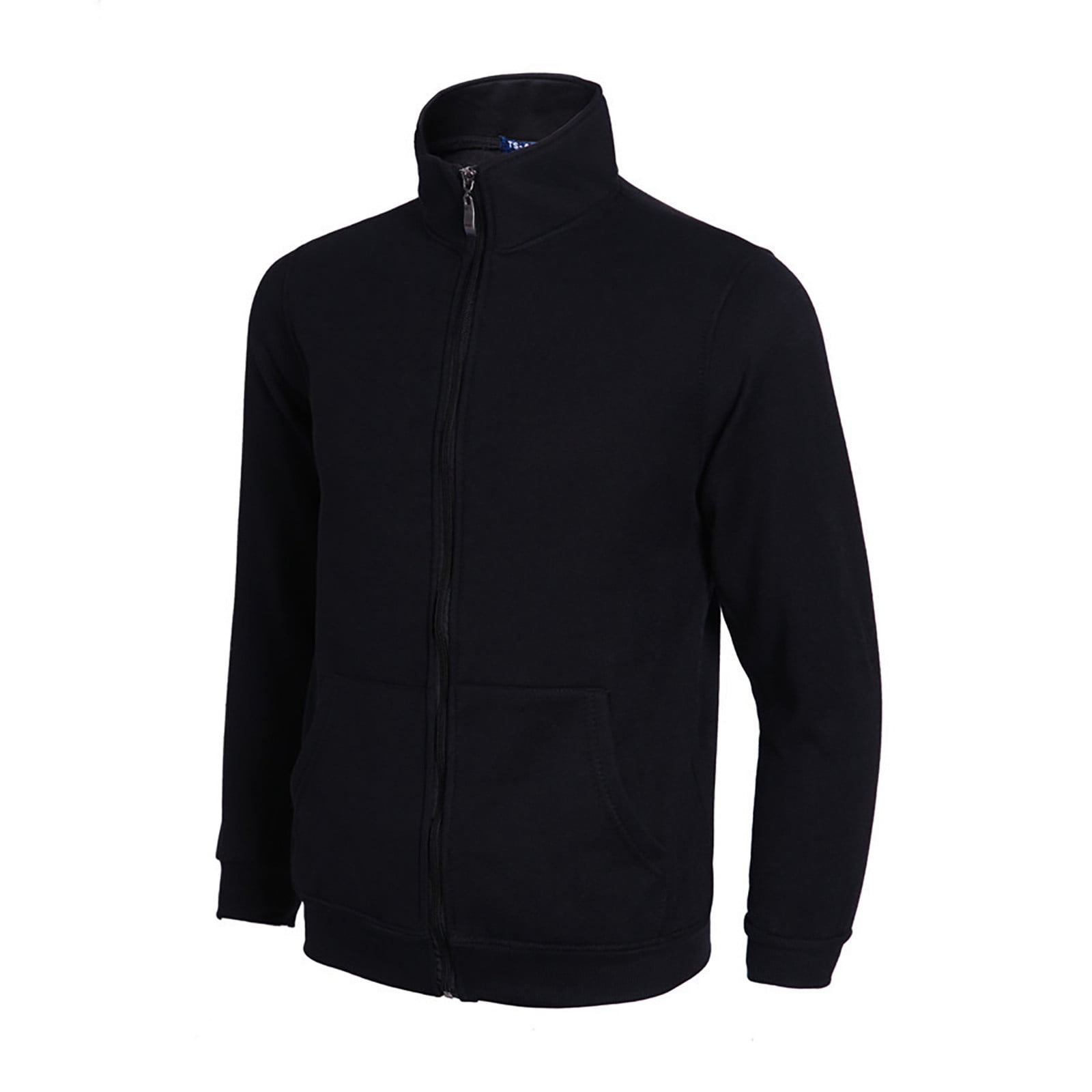 Aayomet Men's Hoodies Sweatshirt Hoodless Zip Up Jacket High Neck ...