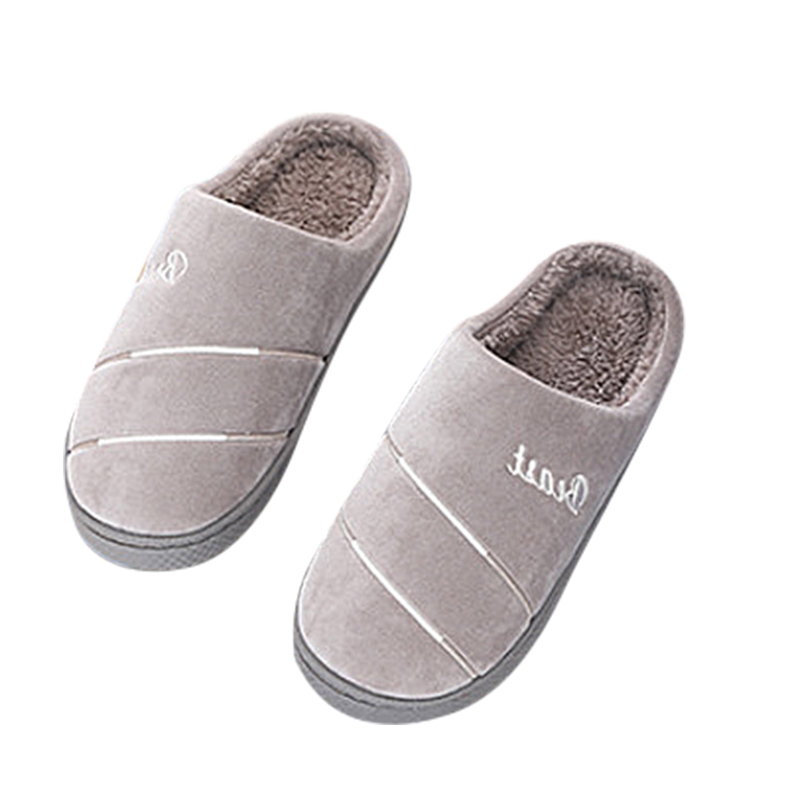 Aayomet Men's Slippers Cute Slippers for Men Keep Warm Couples Slides ...