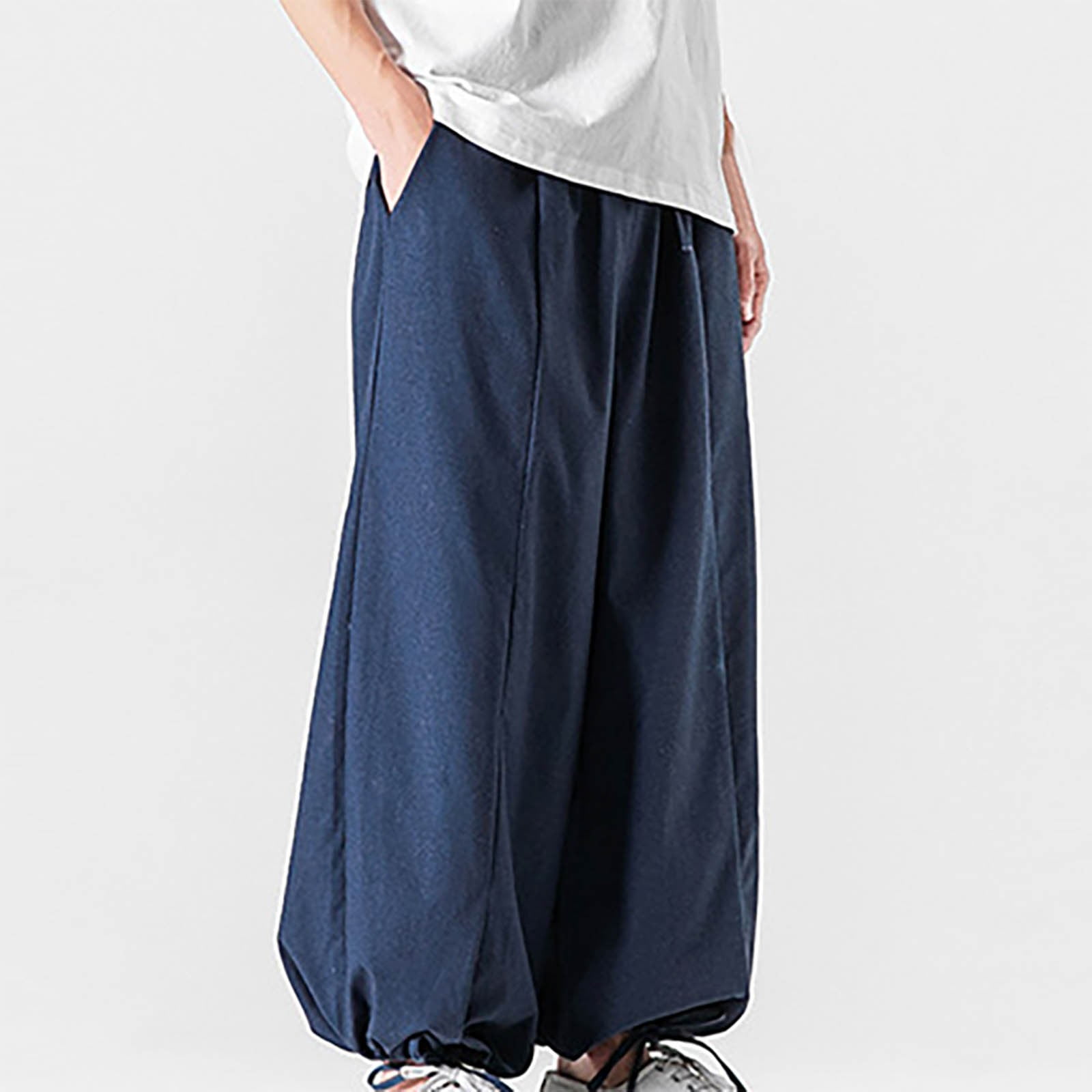 Aayomet Men's Sweatpants Pants Harlan Pants Japanese Loose Straight ...