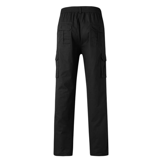 Aayomet Mens Joggers Cargo Pants Cotton Plus Size Pocket Lace Up