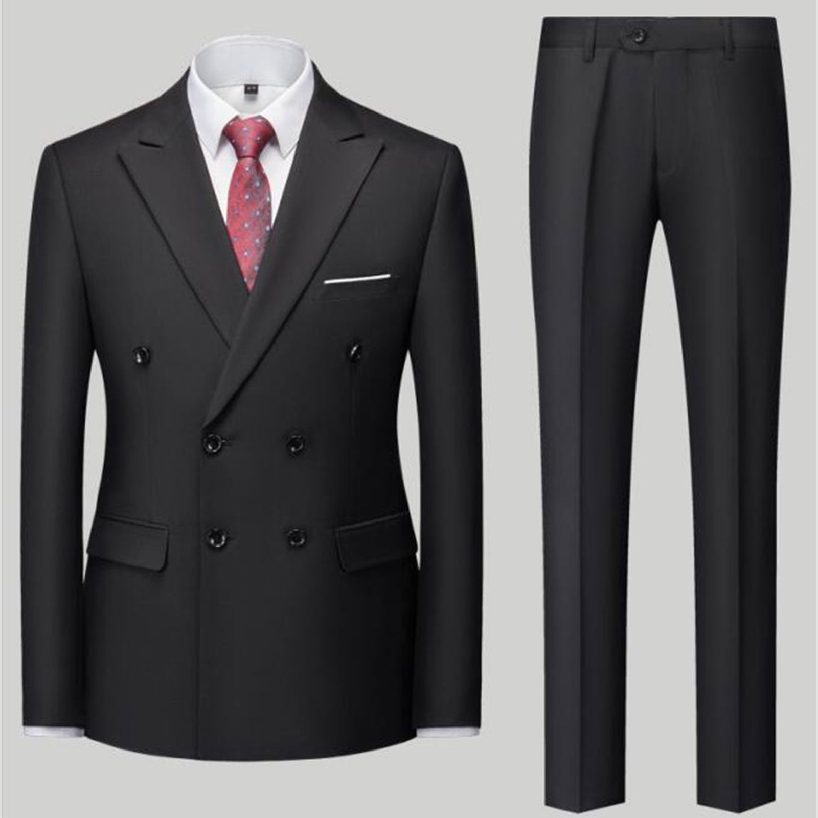 Aayomet Mens Suit Jacket Big and Tall Business Wedding Party Jacket ...