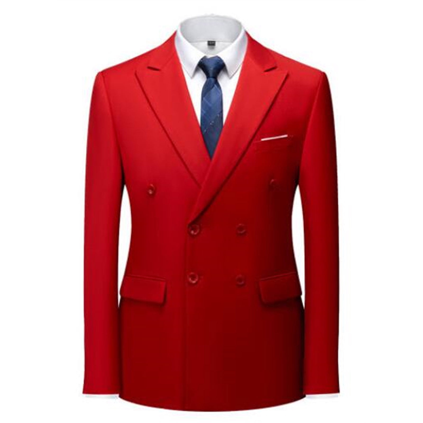 Aayomet Mens Suit Jacket Big and Tall Business Wedding Party Jacket ...
