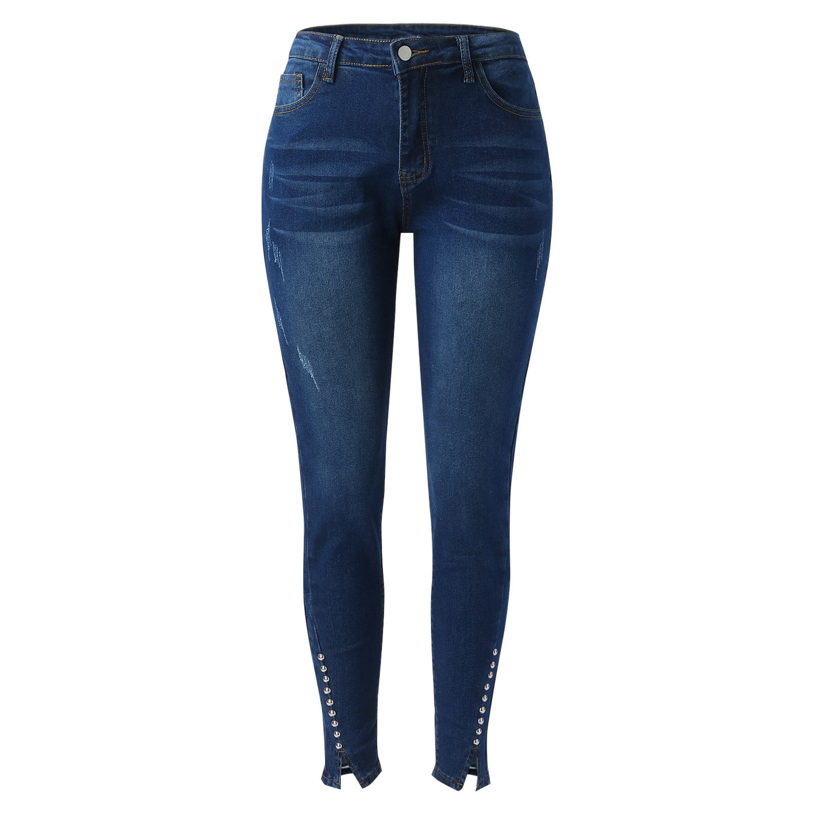 Aayomet No Riders Inseam Stays Jeans For Women High Waist Elastic ...