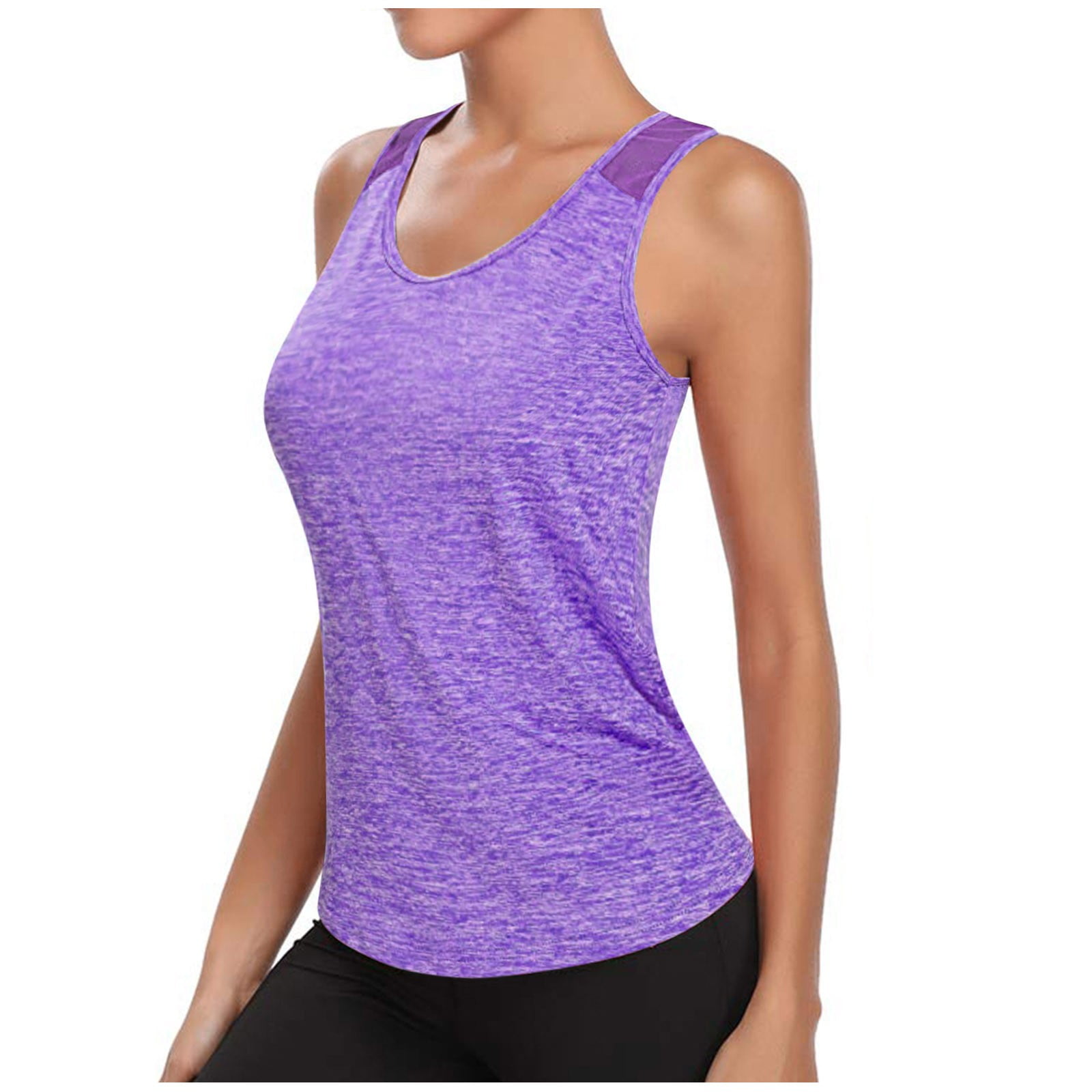 Aayomet Spring Tops for Women Women Cute Yoga Workout Mesh Shirts ...