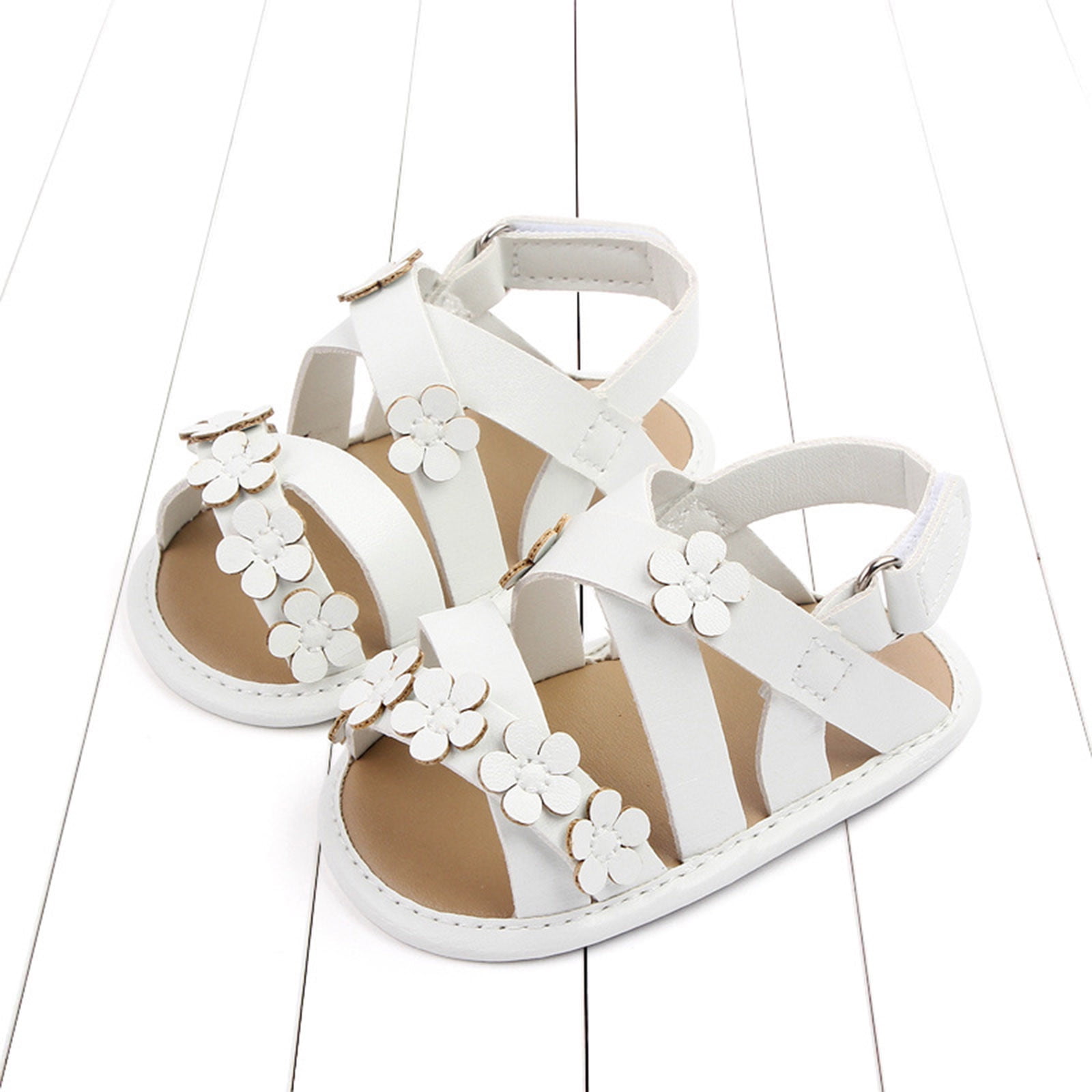 Aayomet Summer Children Baby Toddler Shoes Boys And Girls Sandals Flat Bottom Light Open Toe ...