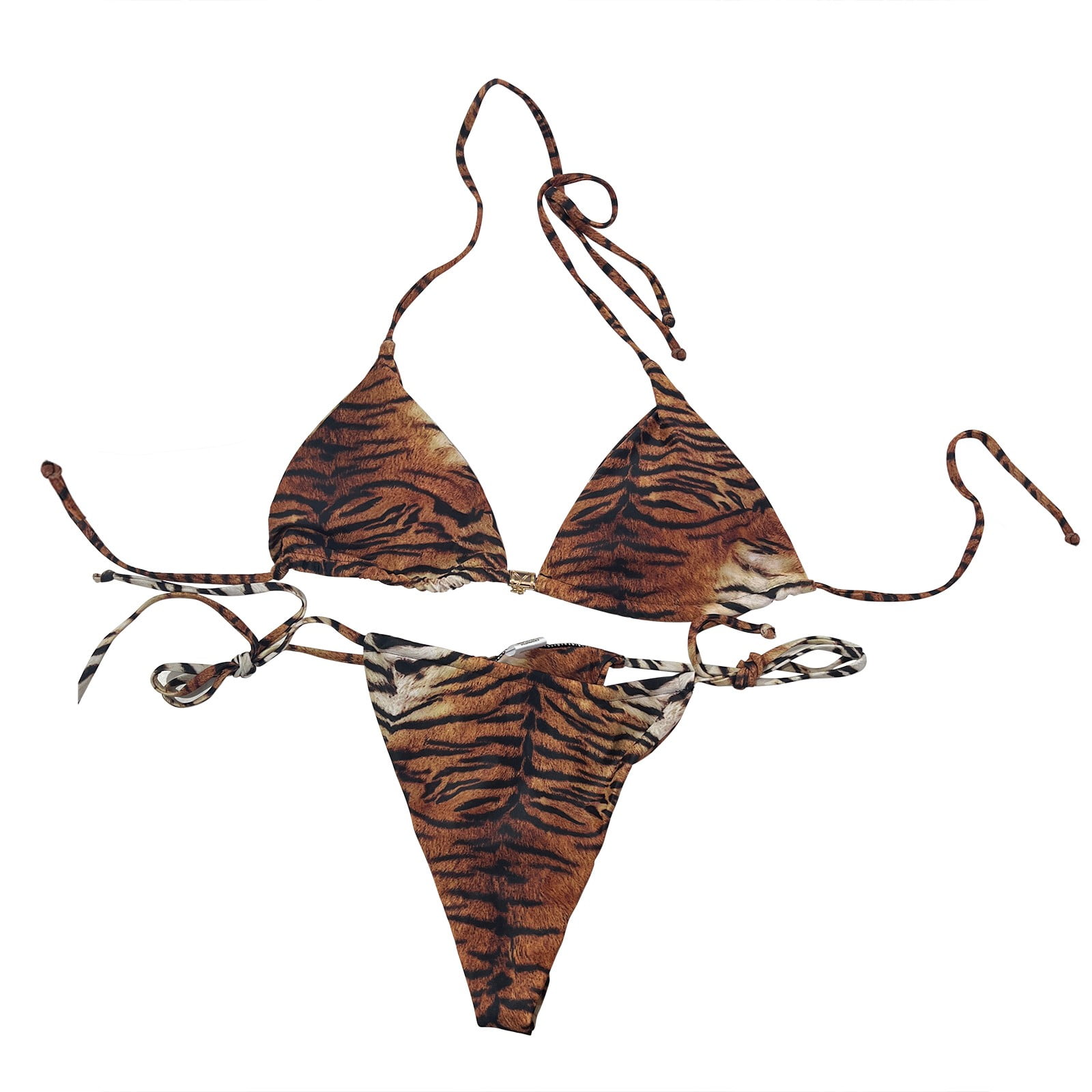 Aayomet Two Piece Swimsuit For Women Female Animal Print Pleated ...