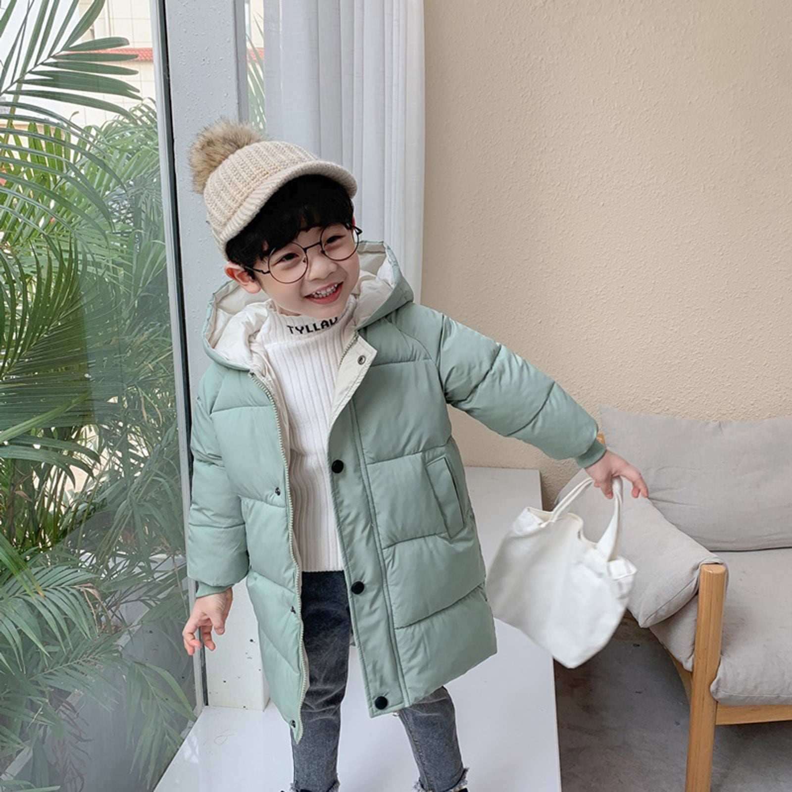 Aayomet Winter Coat Girls Winter Jacket with Hooded Warm Snow Toddler ...