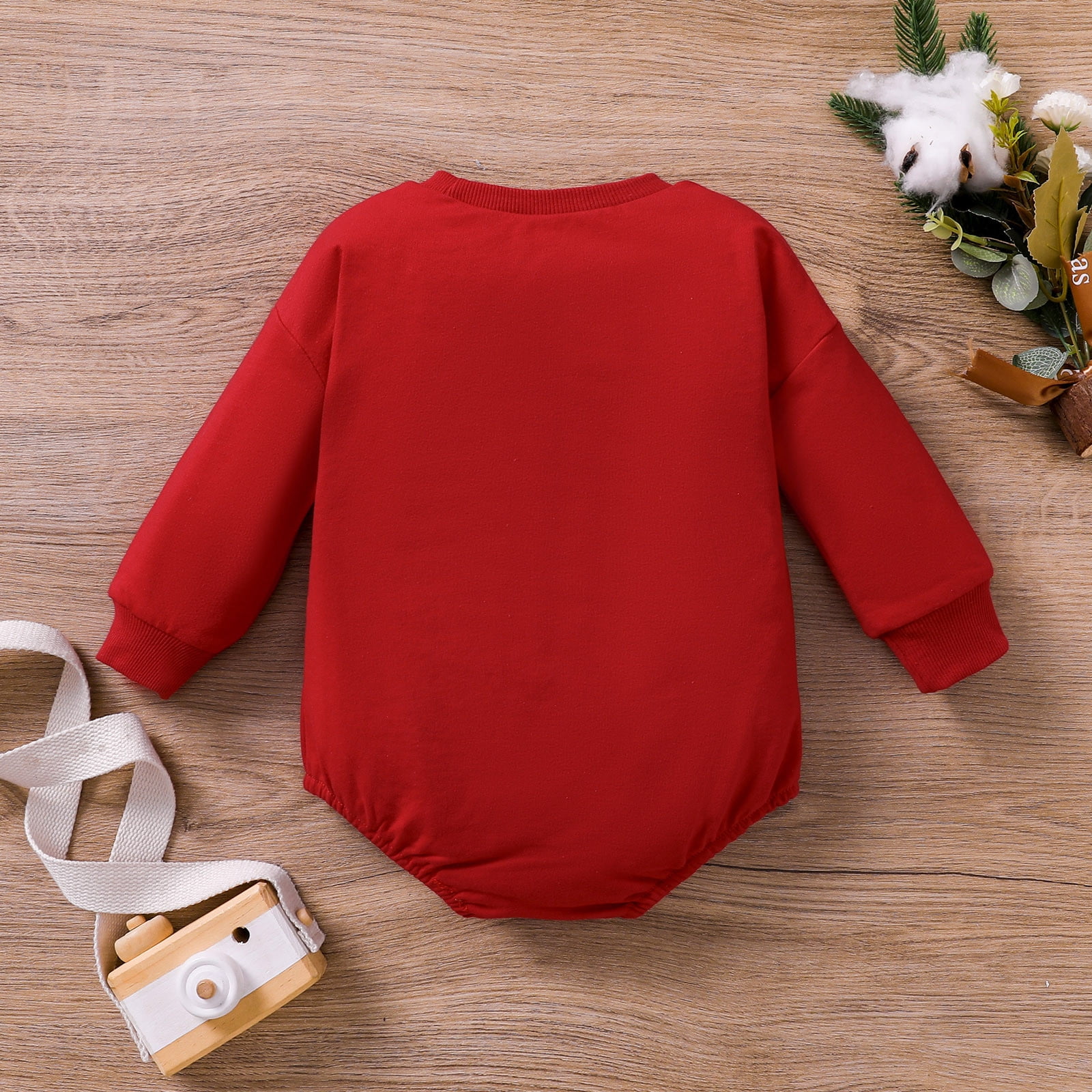 Aayomet Winter Jumpsuit For Baby Girl Baby Boy Girl Sweater Oversized Long Sleeve Romper Warm ...