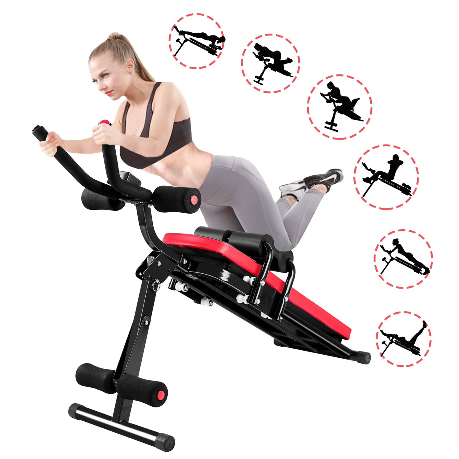Ab Machine, Ab Workout Equipment Machine for Stomach Workout Foldable ...
