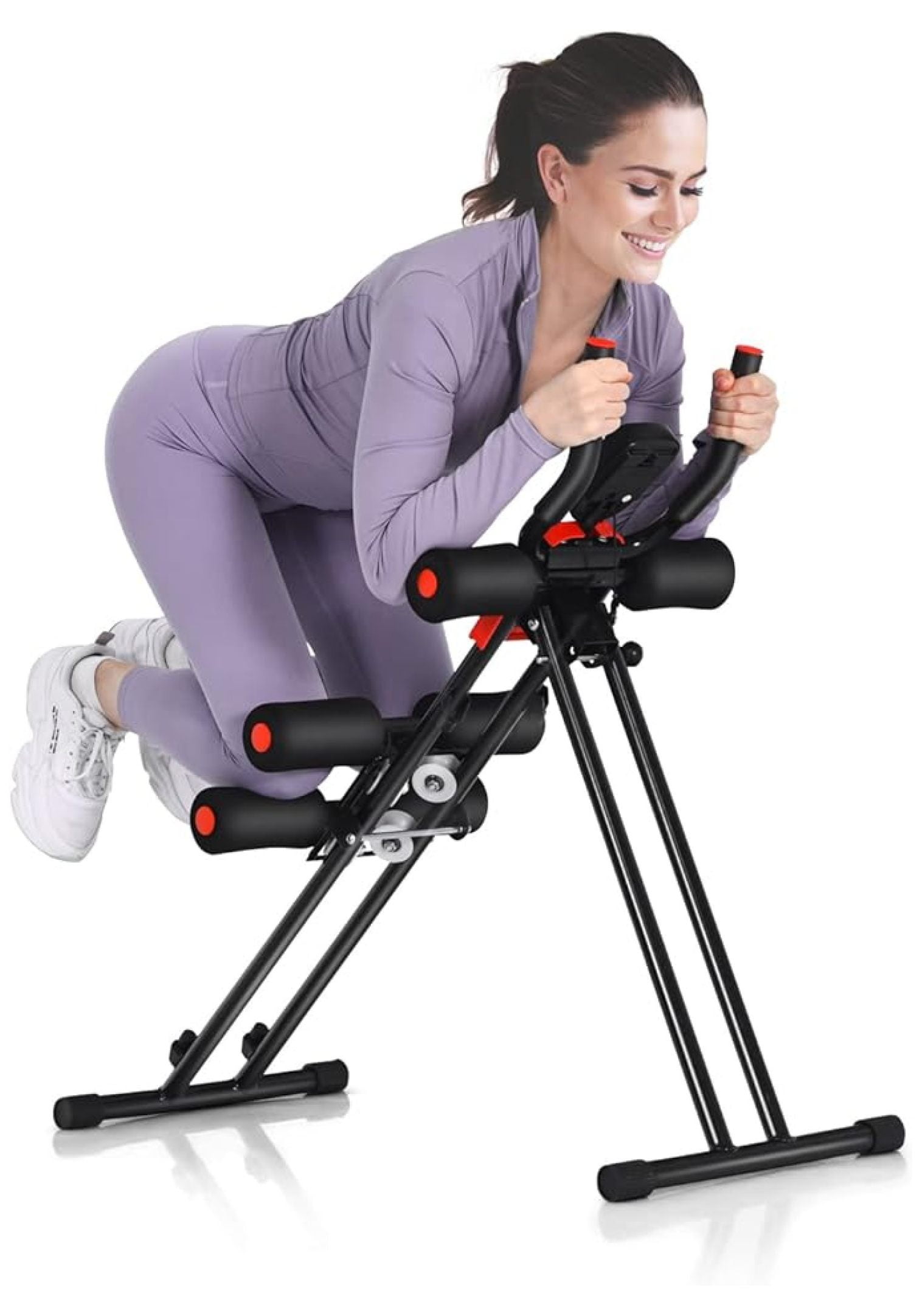Ab Machine, Abdominal Fitness Trainer with 3 Adjustable Resistance ...