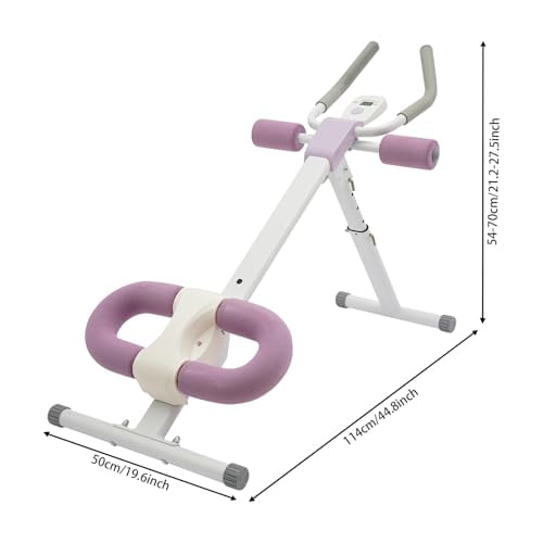 Ab Machine Foldable Abdominal Exercise Machine Home Gym Incline and ...
