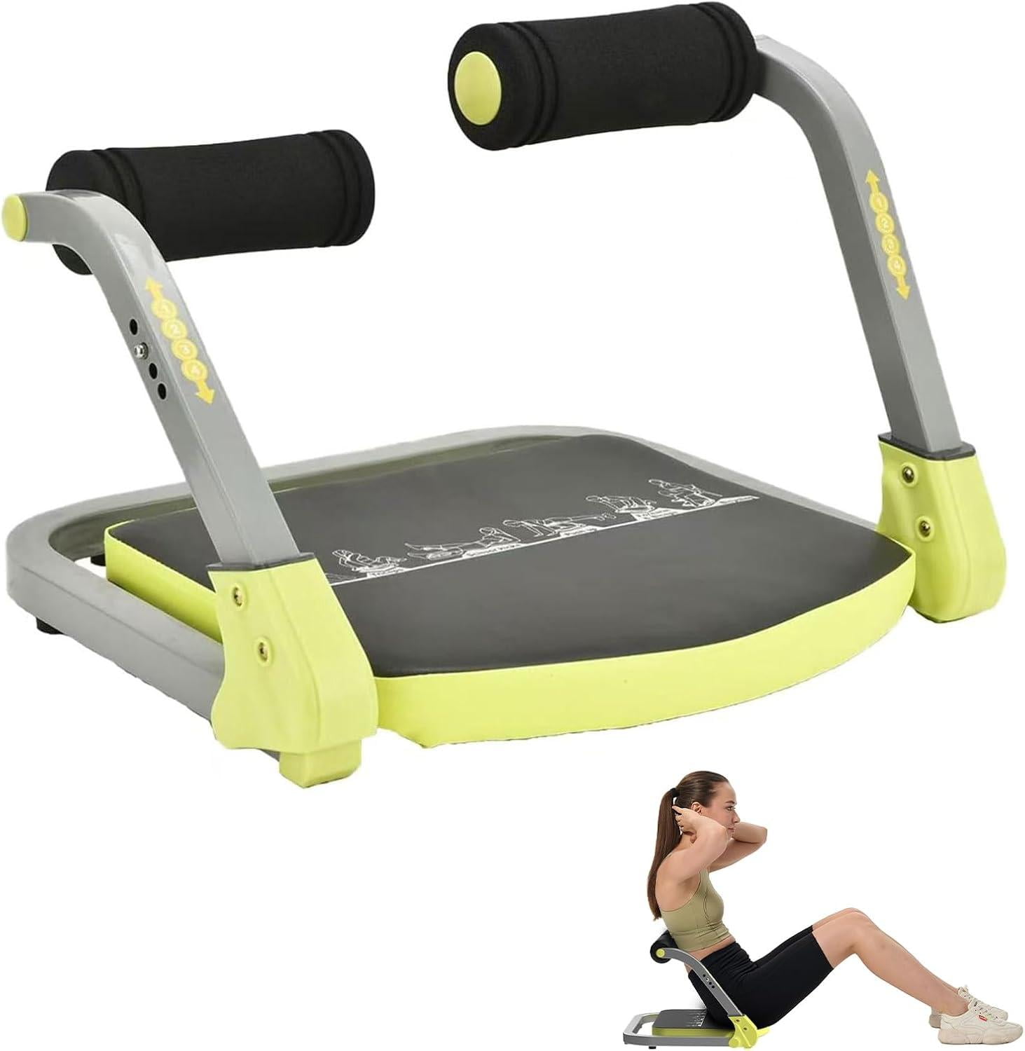Ab Machine, Sit Up Exercise Equipment, Ab Workout Equipment with 3 ...