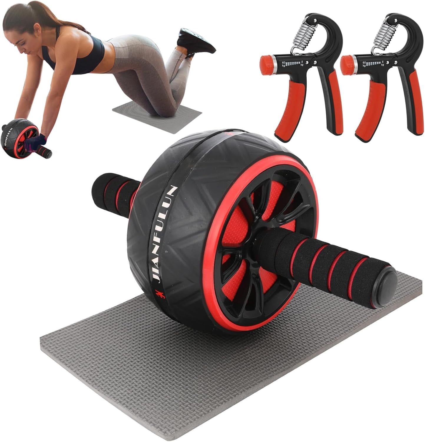 Ab Roller Wheel, Ab Workout Equipment for Abdominal & Core Strength ...