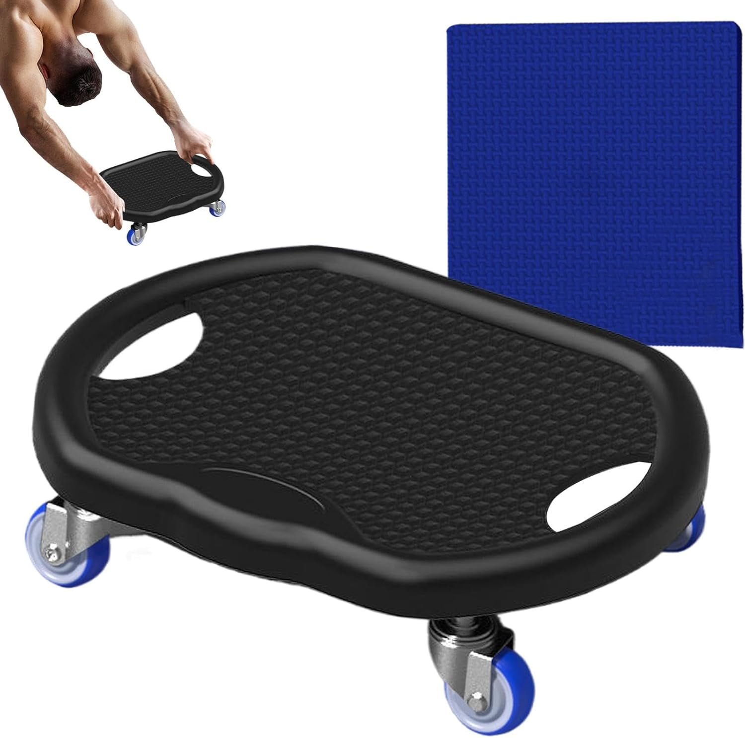 Ab Roller Wheel, Multifunctional Abdominal Wheel Board with Mat, 360 ...