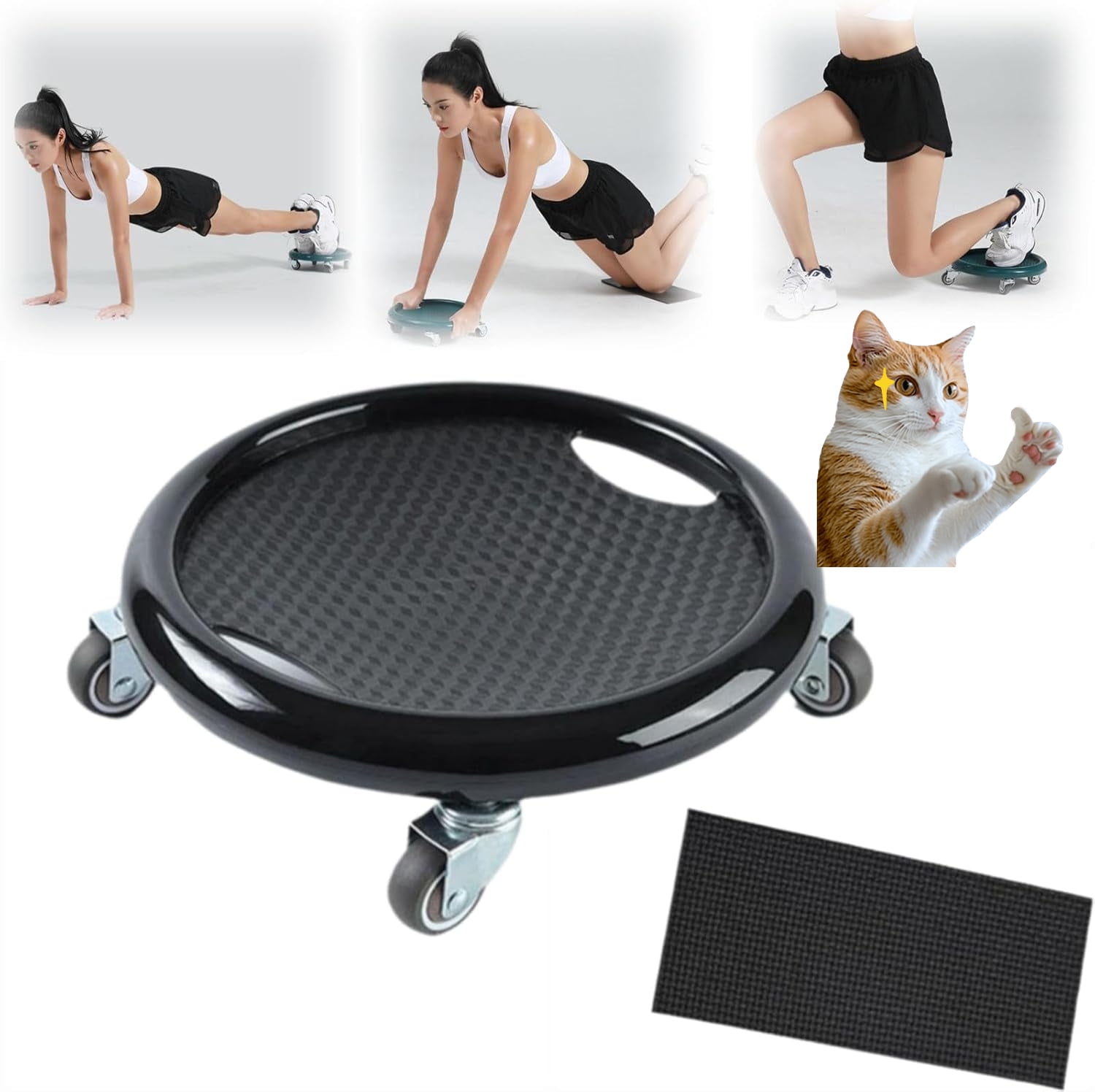 Ab Roller Wheel, Women's Multifunctional Abdominal Wheel Board with Mat ...