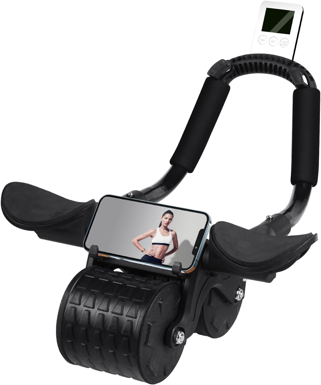 Ab Roller Wheel，with Timer Automatic Rebound Abdominal Wheel，Elbow ...