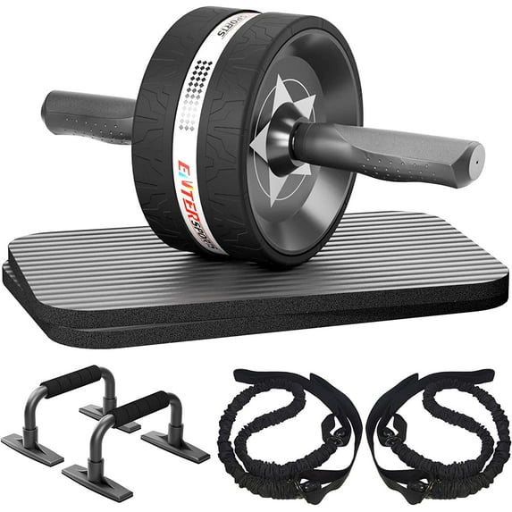 Ab Rollers Wheel Kit, Exercise Core Strength Training Abdominal Roller ...