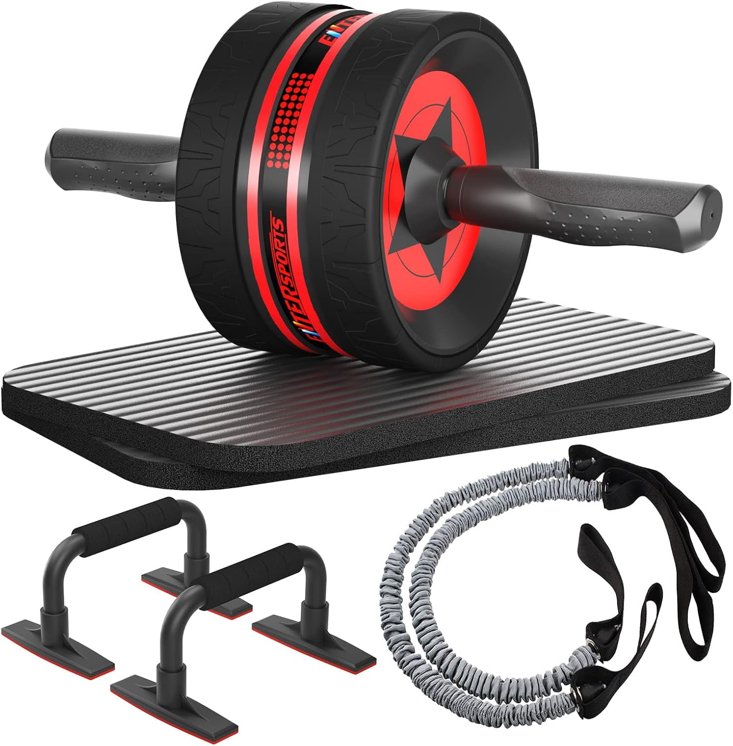 Ab Rollers Wheel Kit, Exercise Wheel Core Strength Training Abdominal ...