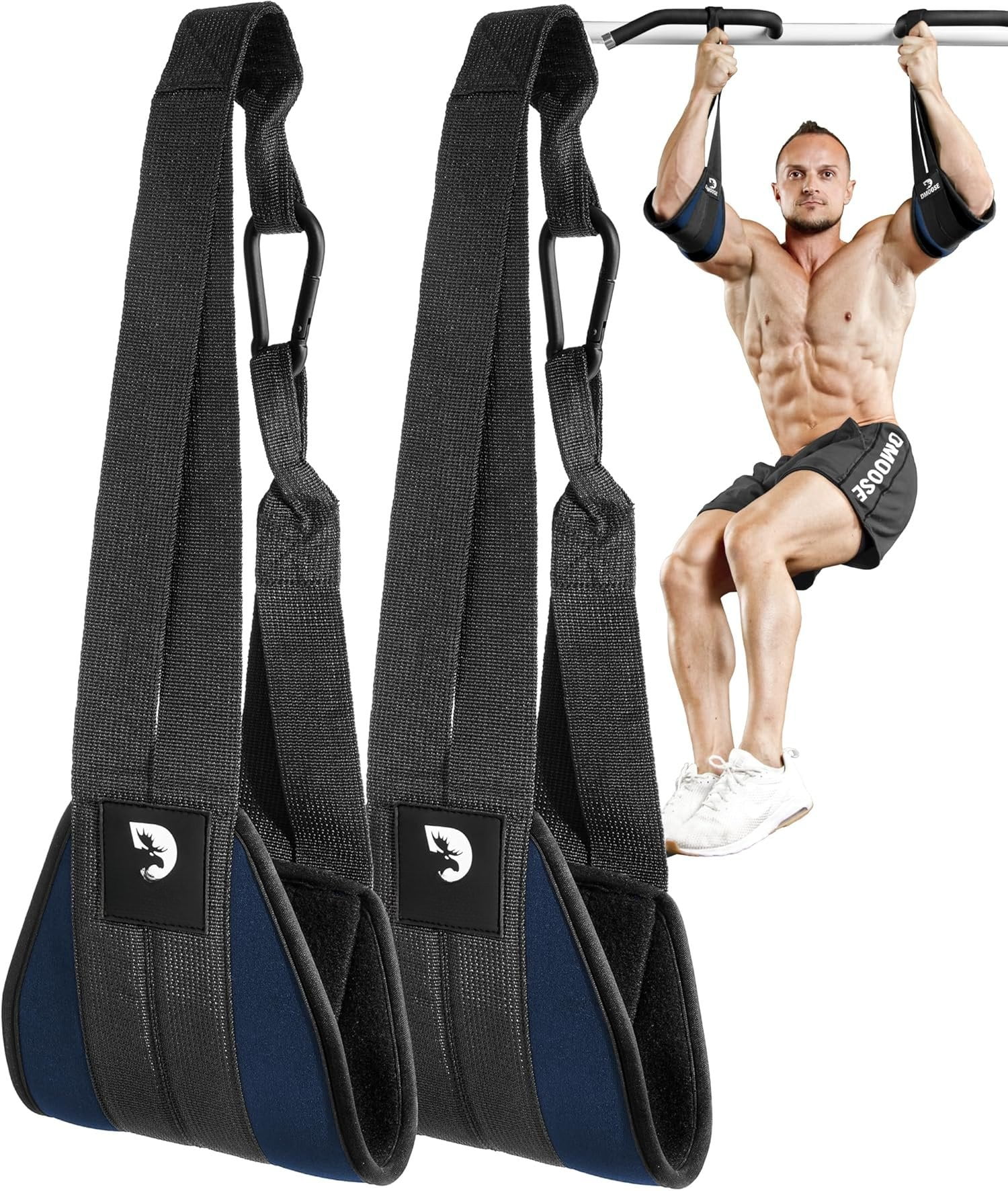 Ab Straps for Pull Up Bar & Core Strength - Thick Padded Arm Strap for ...