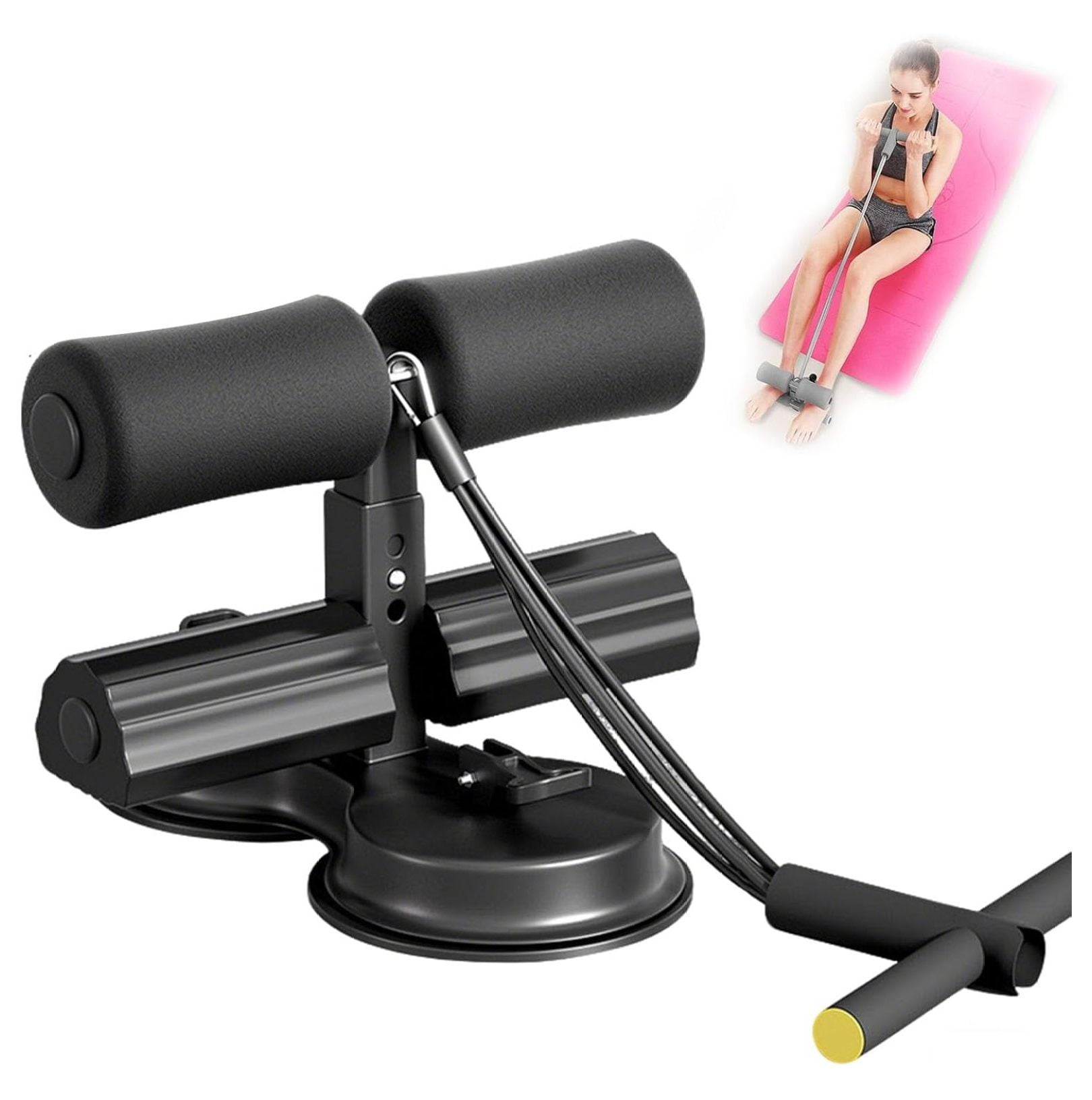 Ab Training Auxiliary Device, Double Suction Cups Adjustale Ab Trainer ...
