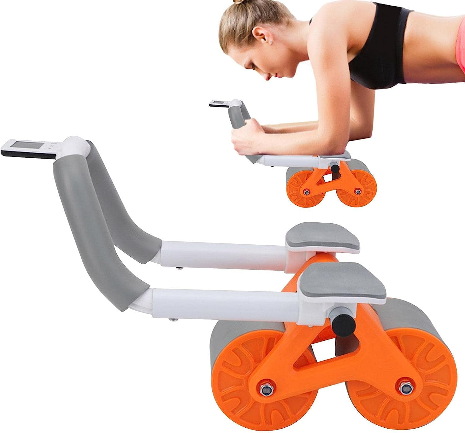 Ab Wheel With Elbow Support, 4D Abs Exercise Wheels With Elbow Support ...