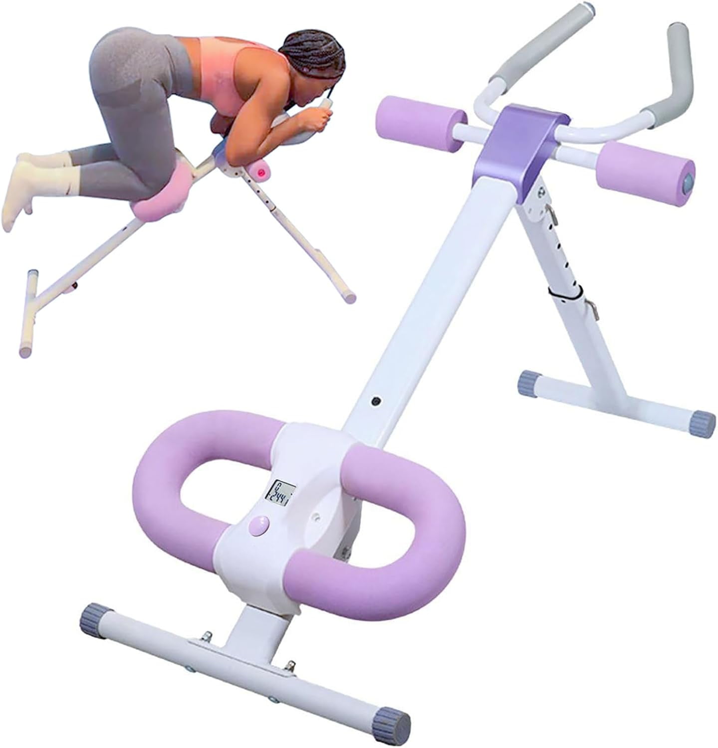Ab Workout Equipment Abdominal Trainer, Adjustable Ab Machine at Home ...