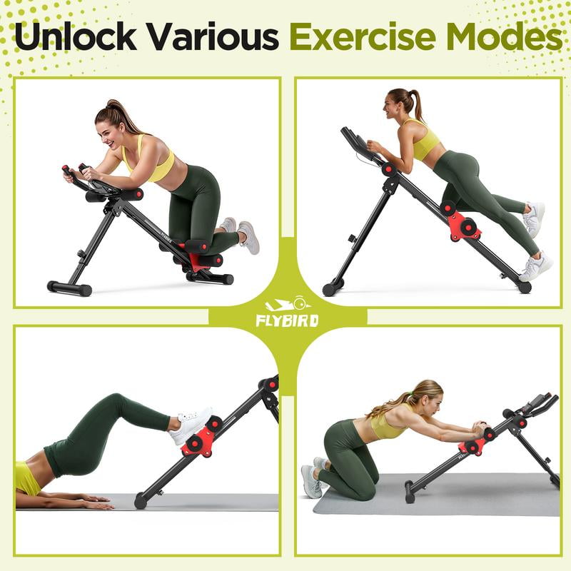 Ab Workout Equipment, Adjustable Ab Machine Full Body Workout for Home ...