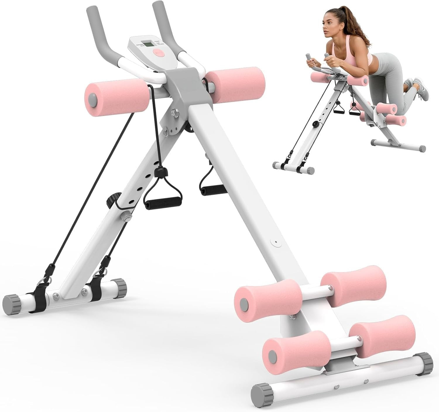 Ab Workout Machine Adjustable Ab Trainer Trainer for Gym Foldable Ab ...