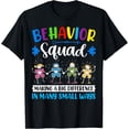 Aba Therapist Behavior Squad Autism Awareness Autistic T-Shirt ...