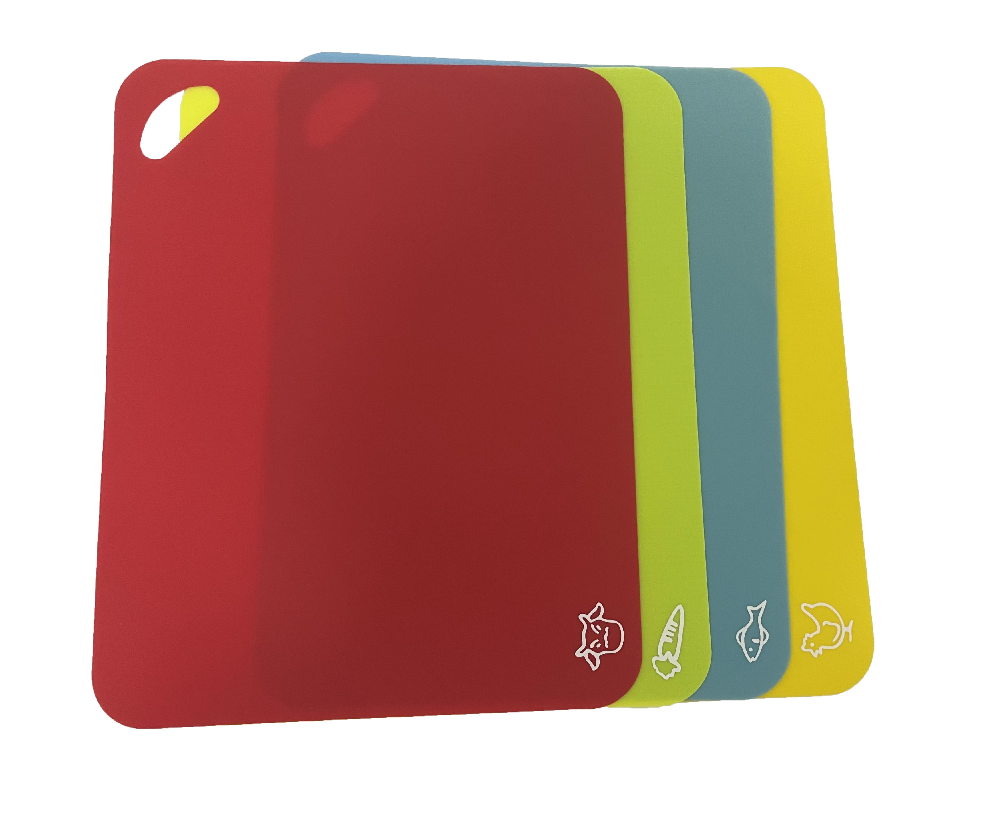 "Ababeny Non-Slip, Flexible Plastic Cutting Boards 15""x12"" - Pack of ...
