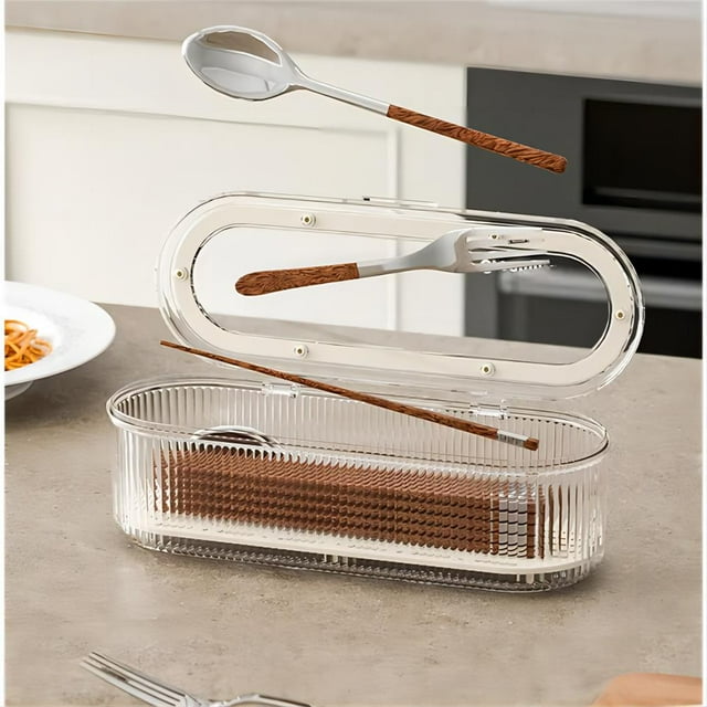 Ababeny Utensil Organizer Chopsticks Holder Flatware Cutlery Tray with ...