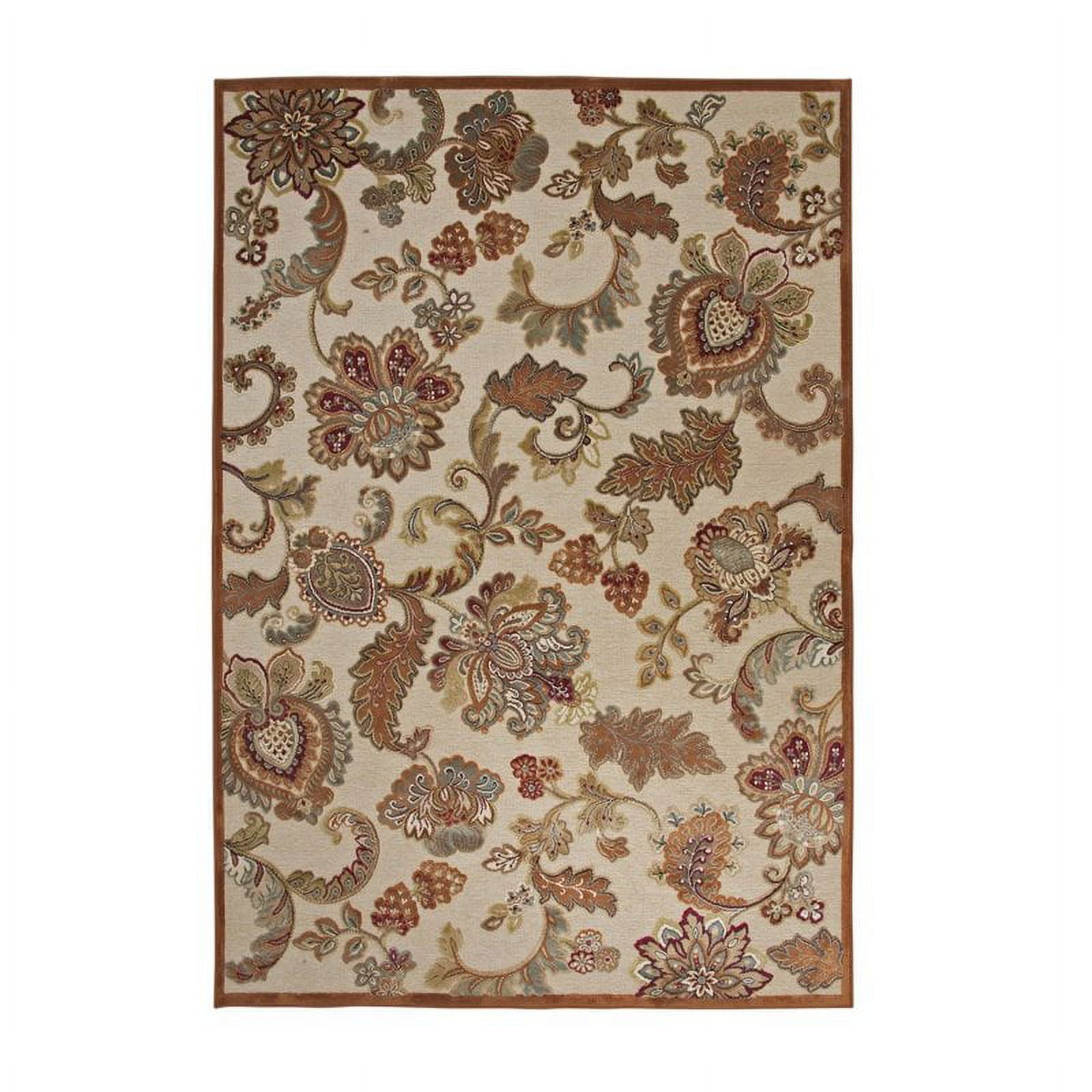 Abacasa Napa Fulton Ivory-Brown-Tan-Sage 5x8 Area Rug - Walmart.com