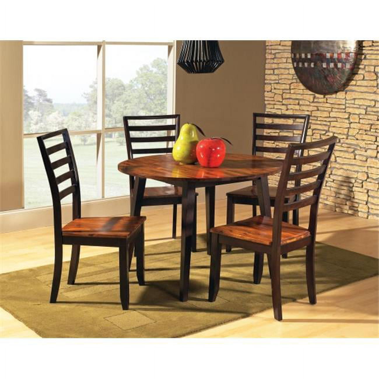 Abaco Dining Table for Small Spaces, Double Drop Leaf Kitchen Table, 42 ...