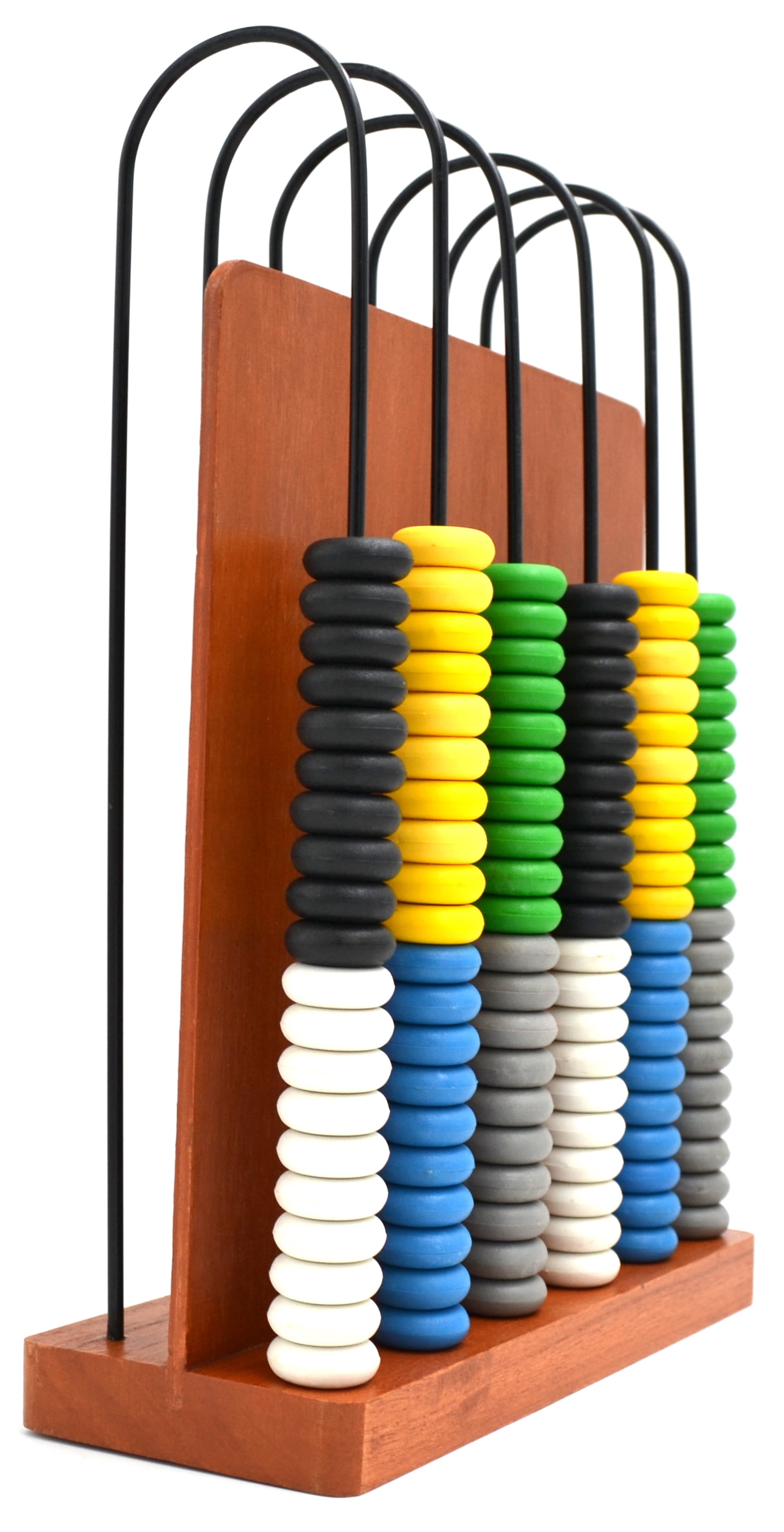 Abacus - Wooden Frame - 6 Steel Wires - Walmart.com