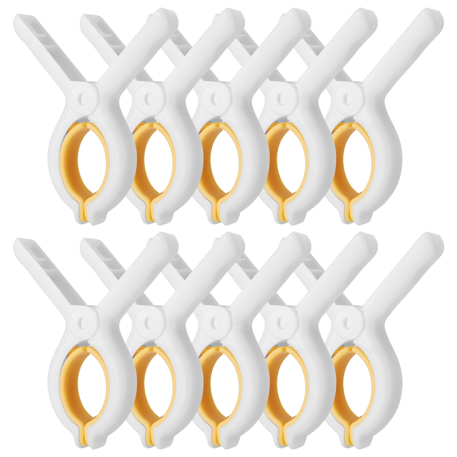 Abaima Towel Clips 10 Pcs Large Plastic Clothespins Heavy Duty ...