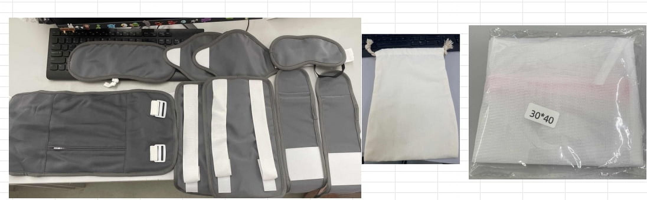 Abaima 11 Pack Castor Oil Wrap Pack, Reusable Organic Castor Oil Wrap ...