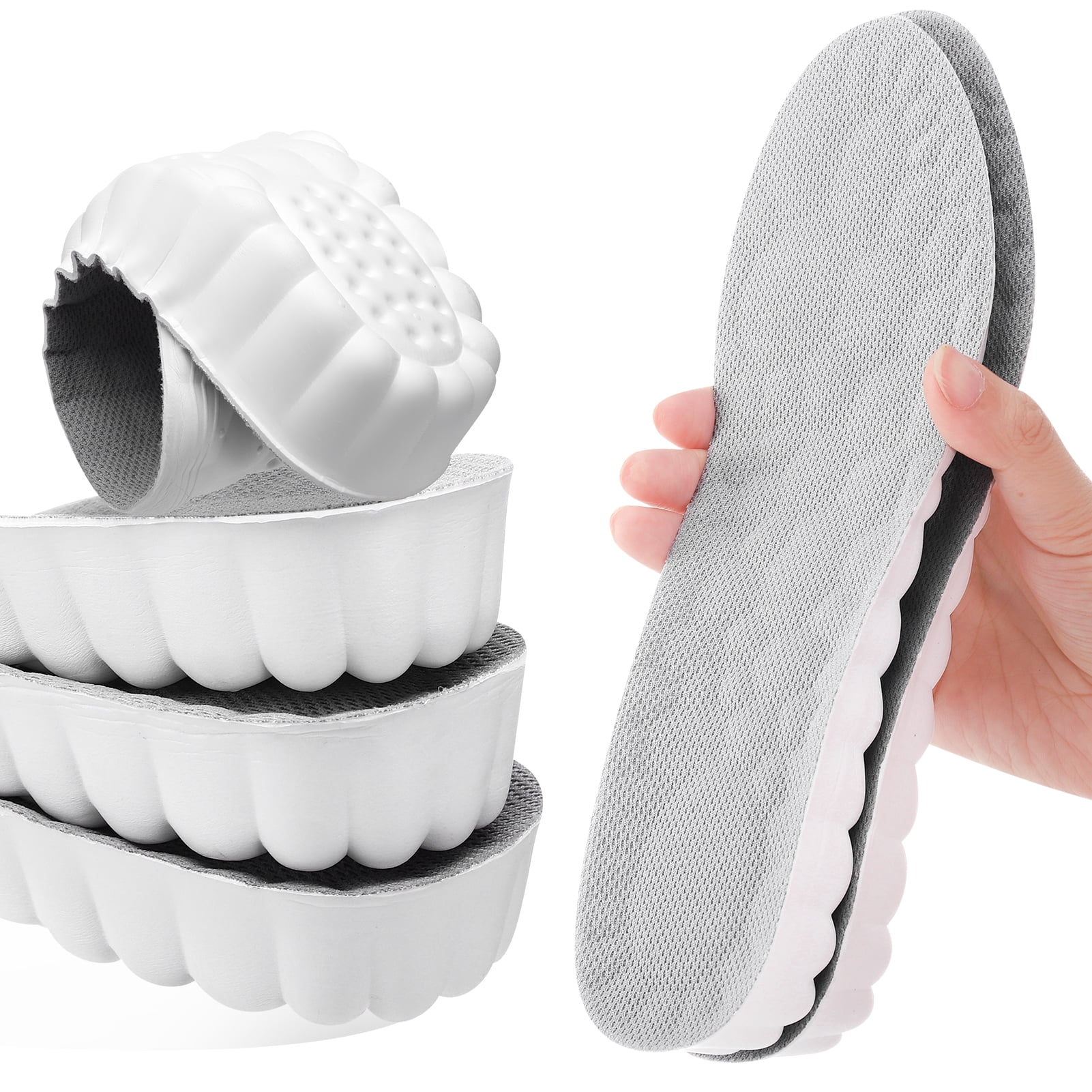 Abaima 2 Pairs 2.5 cm Height Increase Insoles, Soft Memory Foam Insoles ...