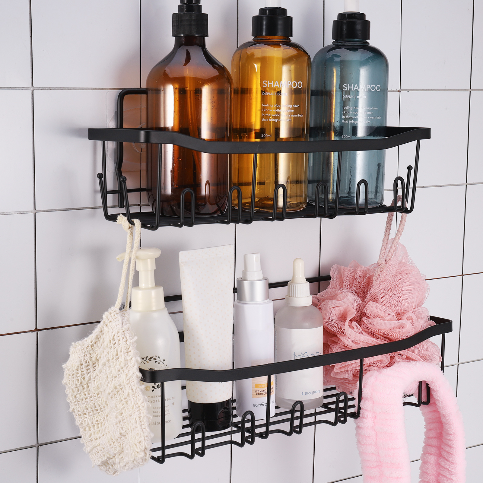 Cfowner Corner Shower Caddy, 3 Tier Corner Shower Shelf Waterproof for ...