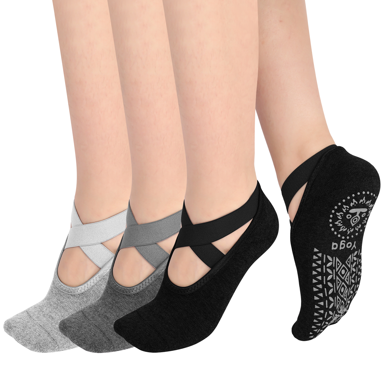 1pc Yoga Socks for Women Non Slip Socks Slipper Socks for Pilates ...