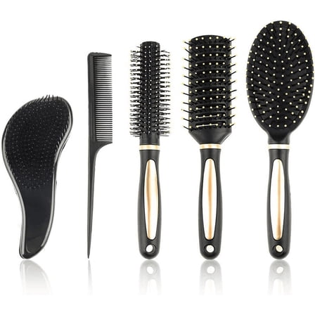 {#265 - Medium} Spornette Prego Round Brush w/ SLEEKSHOP Hair Rat Tail ...