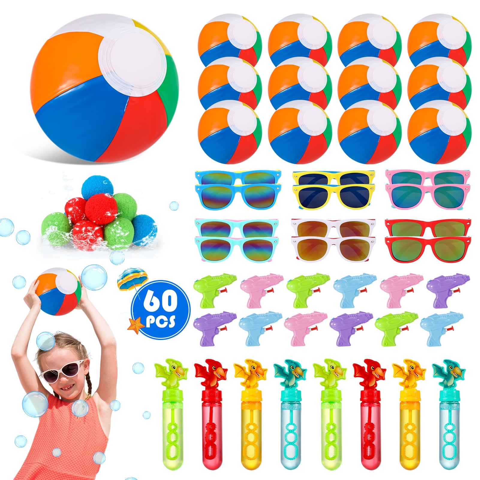 Customer reviews for Abaima 60Pcs Mega Pool Party Beach Party Favors ...