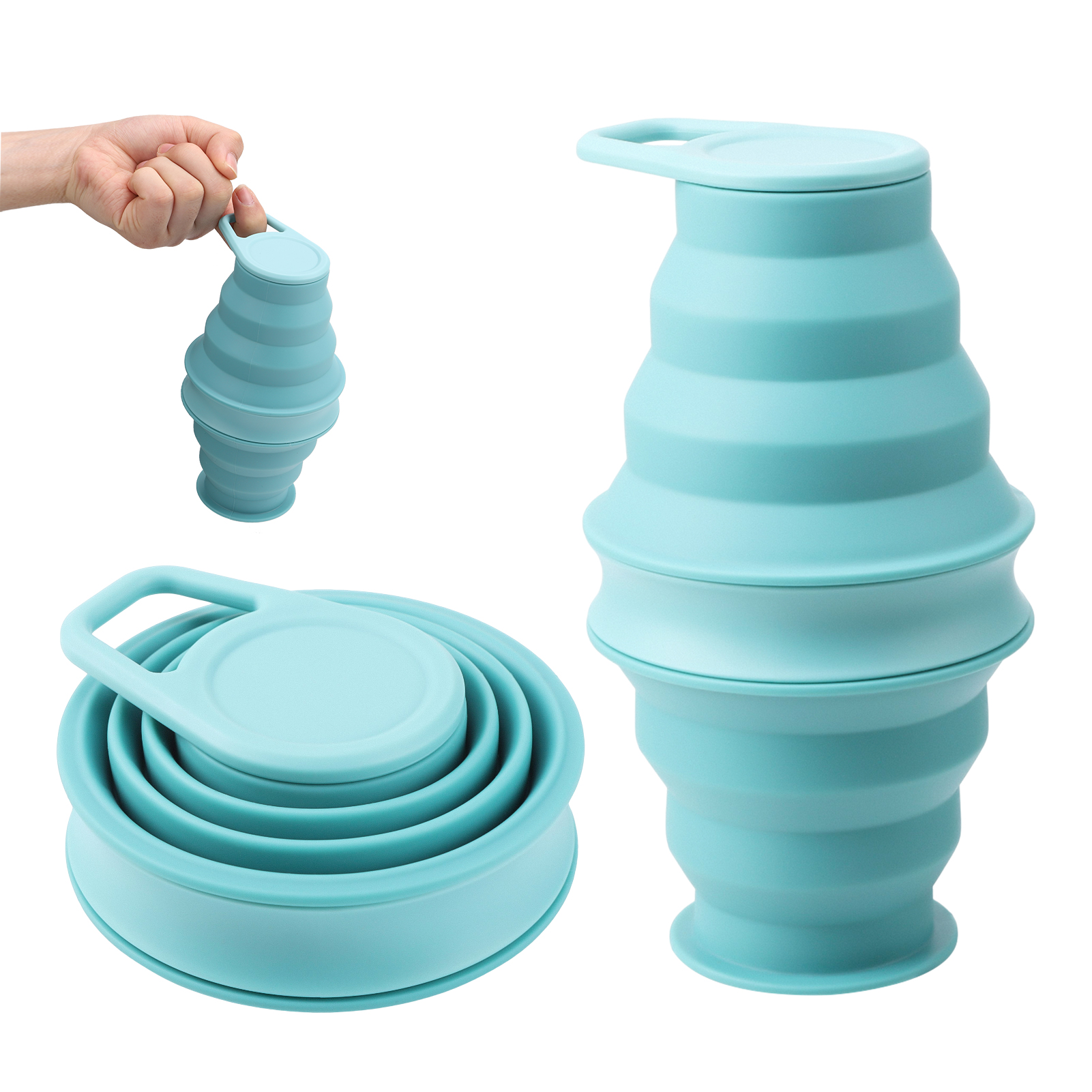 Cold Water Bottle with Rope Leakproof with Stickers Sports Bottles ...