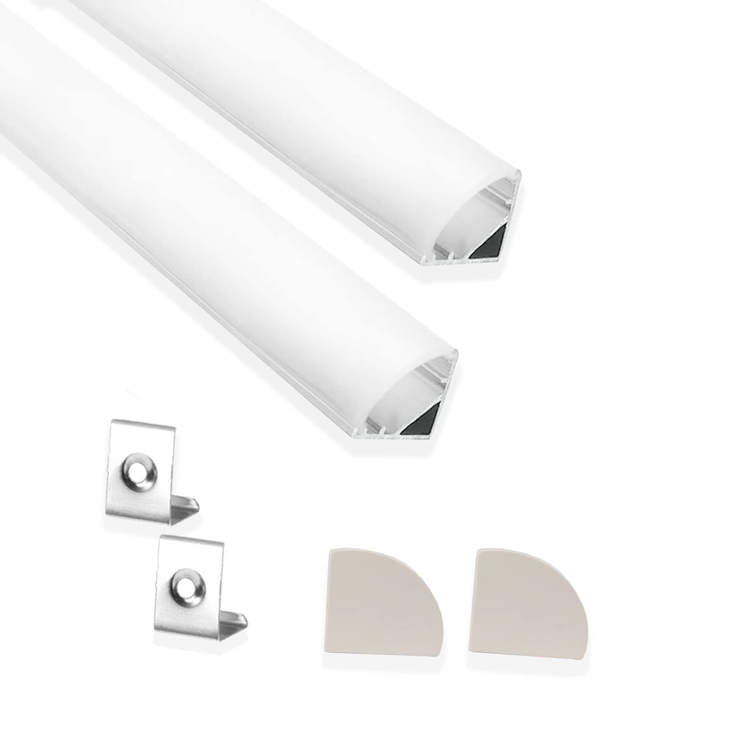 Abaj Lighting 16x16mm Aluminium Round LED Strip Lights 1Meter Aluminium ...