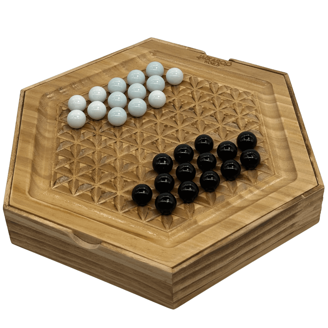 Abalone Board Game, Marble Strategy Game, Solid Wooden Game with 28 ...