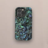 Abalone Shell Design Phone Case Natural Shell iPhone 17 16 15 14 13 12 ...