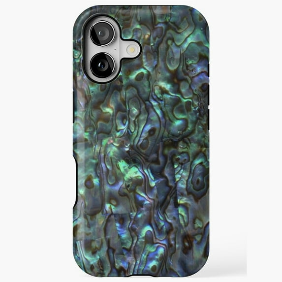 Abalone Shell Iridescent Ocean Pattern Art Phone Case with iPhone 17 to ...