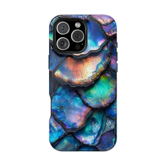 Abalone Shell Iridescent Ocean Texture iPhone Case for iPhone 17 ...