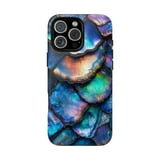 Abalone Shell Iridescent Teal Glow Shimmer Design Phone Case for iPhone ...