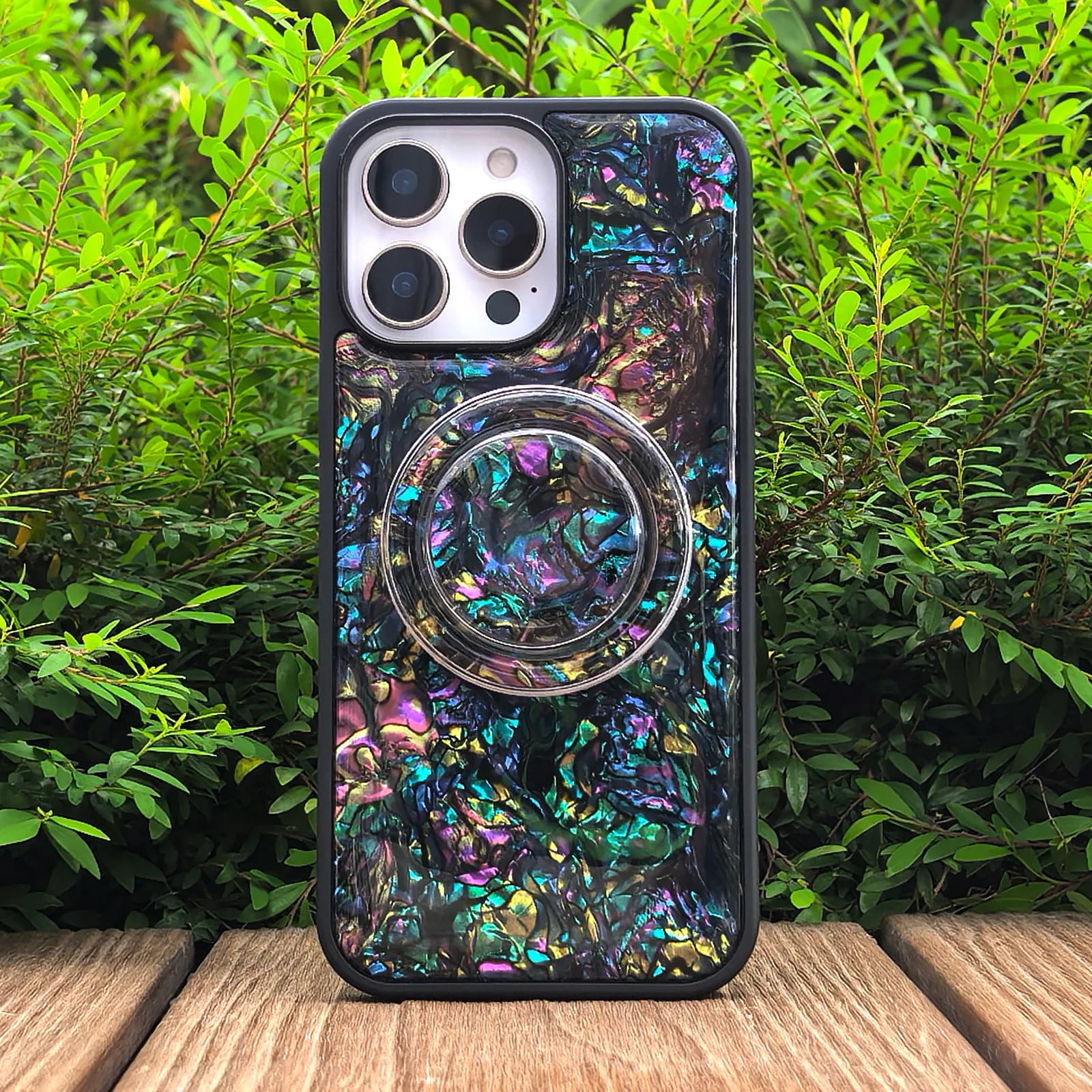 Abalone Shell Phone Case MagSafe Grip Set for iphone 15/16/17 - Walmart.com