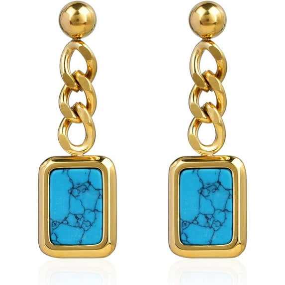 Abalone/White Shell Dangle EarringsTurquoise/Malachite/Shell Earrings ...